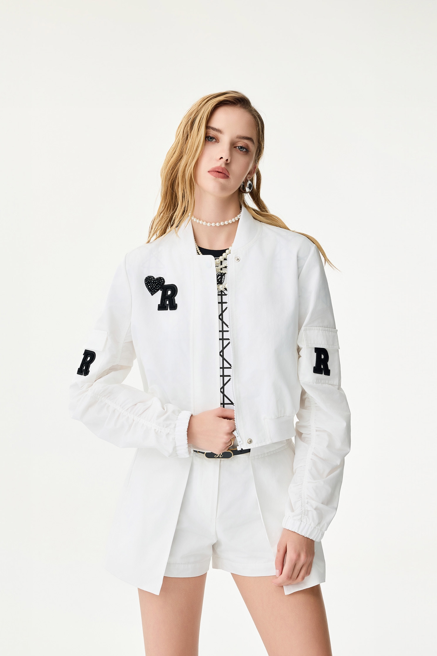 R Logo Bomber Jacket | iROO Online Shop | Dress Up Your Daily Look